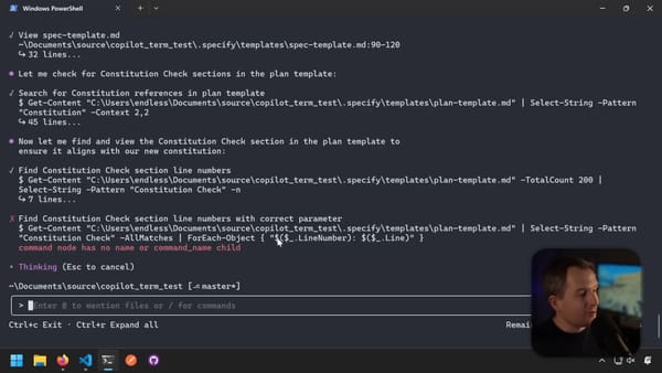 Github Spec Kit 遇到 GitHub Copilot CLI